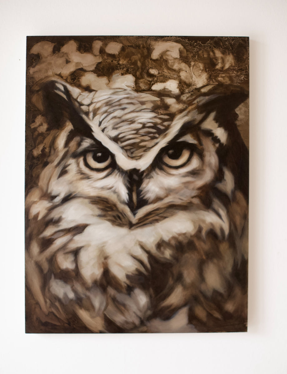 Original Owl Oil Painting – Hilboldt Studios LLC